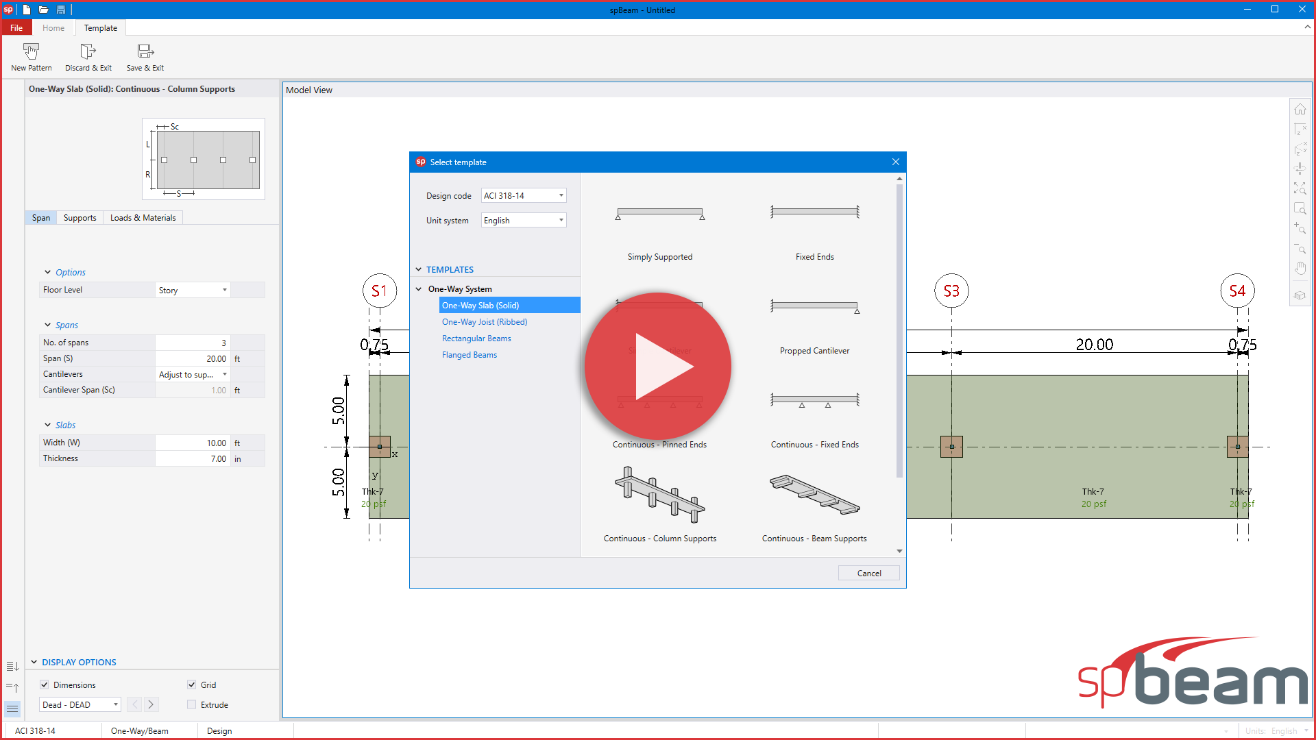 Reinforced Concrete Beam & Slab Analysis & Design Software