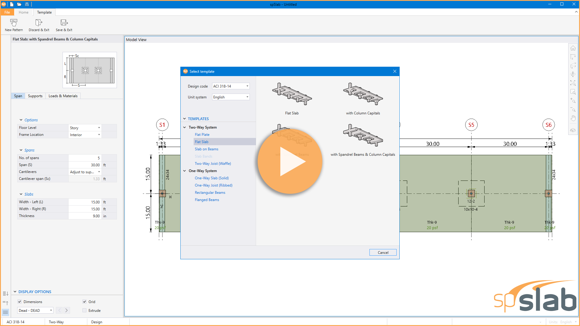 Reinforced Concrete Floor Slab Analysis & Design Software
