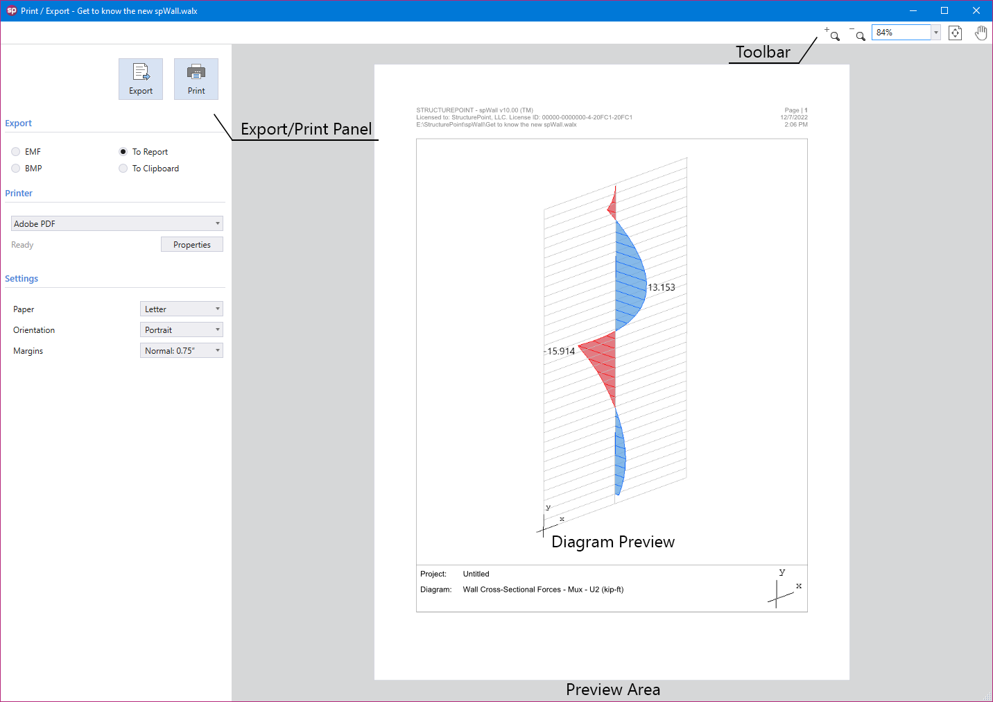 StructurePoint - spWall Features