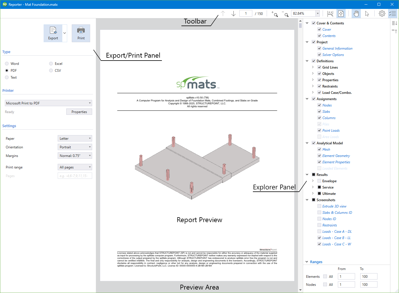 StructurePoint - Software Features